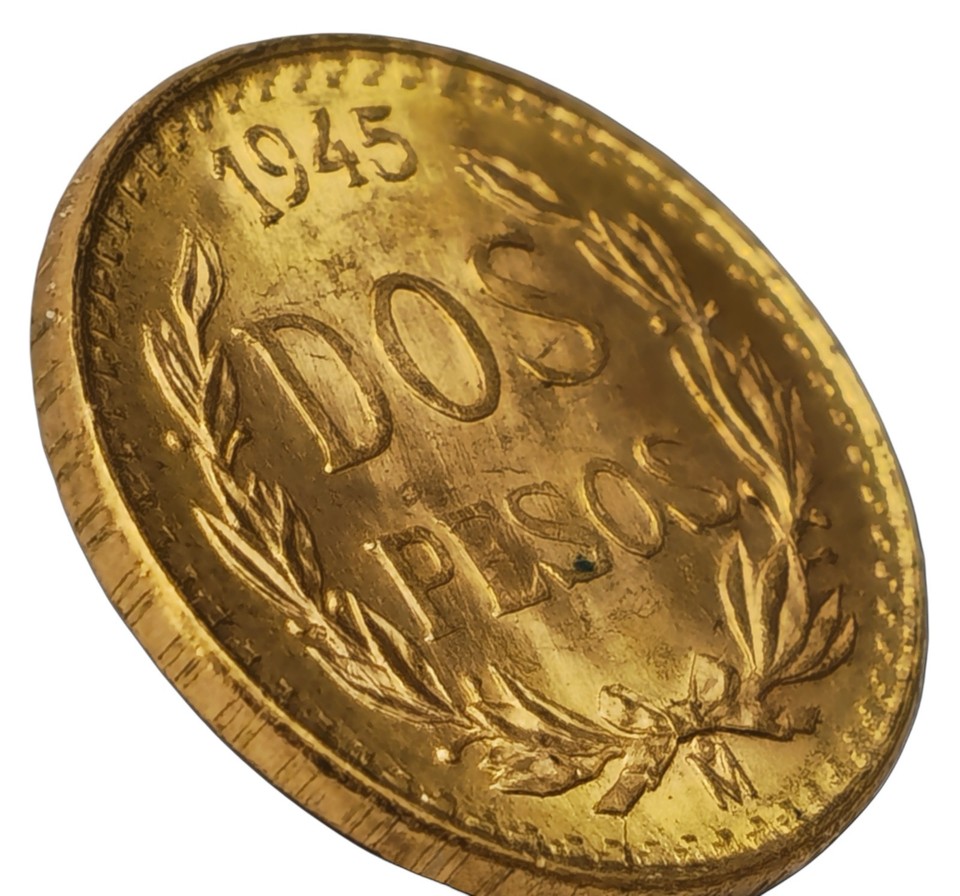 1945 Mo 2 Pesos Dos 2 Pesos Mexico .900 Gold Coin # 1328 | eBay