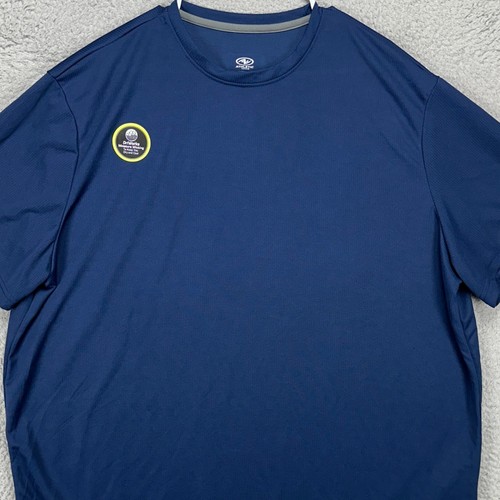 Athletic Works Dri-Works T-Shirt Tee Mens 3XL Blue Crew Short Sleeve ...