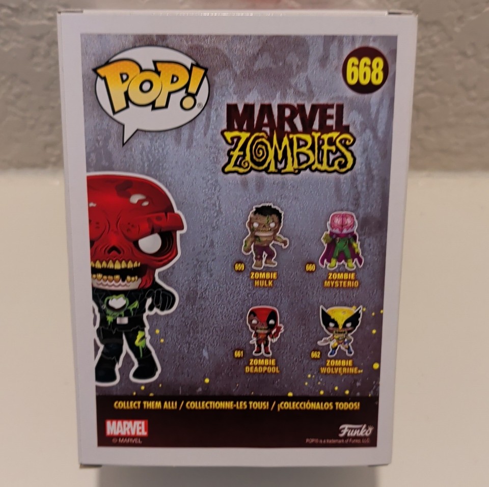 Funko Pop! Zombie Red Skull #668 Marvel Zombies Collector Corps ...