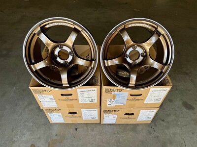 15x8 4x100+35 Advan Racing TC-4 Wheel Rim R | Black | Japan | Civic Fit ...