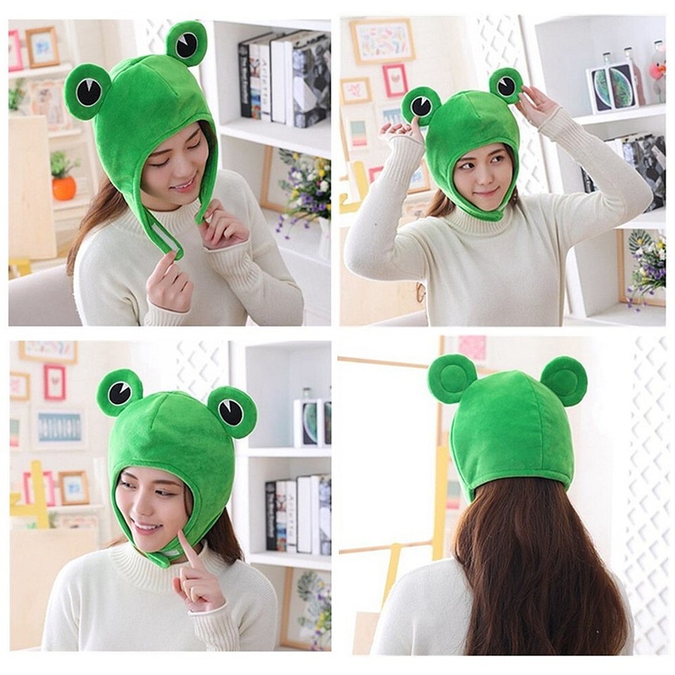 TRIXES Frog Hat with Large Novelty Eyes - Novelty Fancy Dress Costume ...