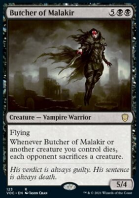 MTG Butcher of Malakir (123/199) Innistrad Crimson Vow Commander LP | eBay