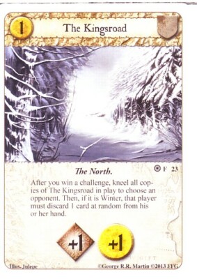 The Kingsroad (Winter) AGoT LCG 1.0 Game of Thrones Fire and Ice 23 | eBay