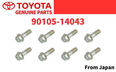 Toyota Lexus Genuine Bolt Set of 8 90105-14043 Front Left & Right OEM ...