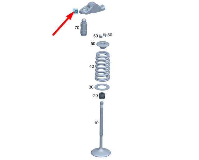 OEM MERCEDES-BENZ ROLLER ROCKER ARM A2760501400 A276 050 14 00 for sale ...