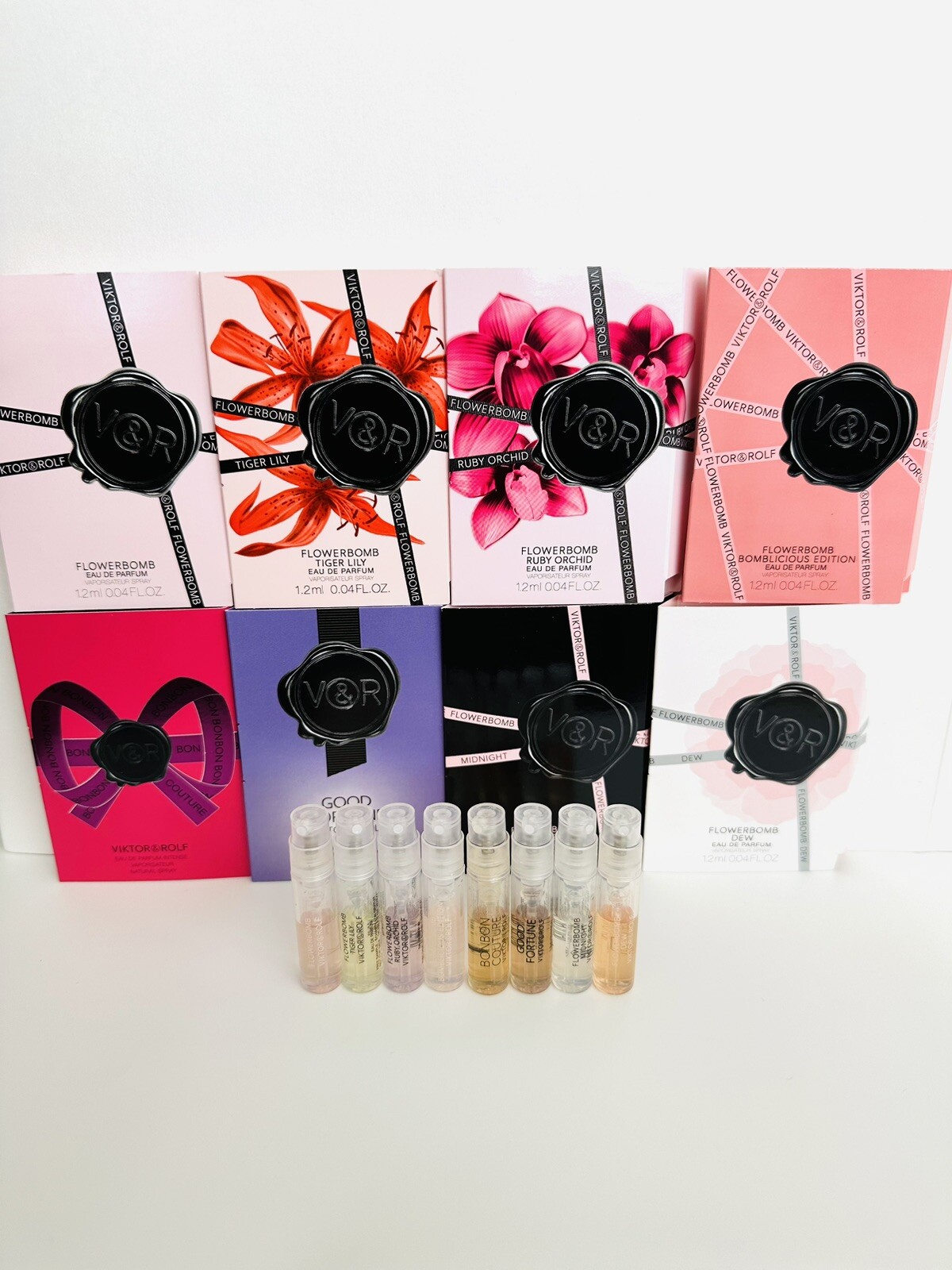 Viktor & Rolf FlowerBomb Perfume Sample Size 8pcs (Ruby Orchid, Tiger ...