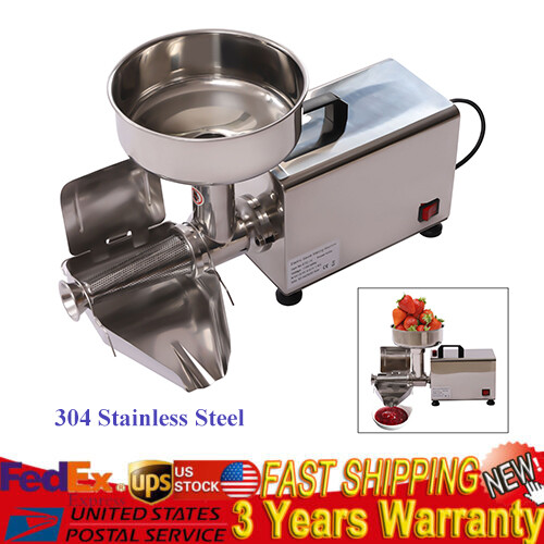450W 110V Electric Stainless Tomato Strainer Tomato Press Sauce Maker ...