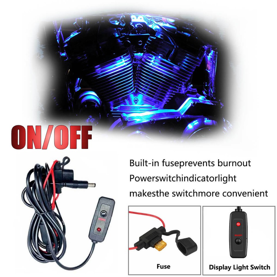 Snowmobile LED Lighting Kit All-Color Multicolor UnderBody Light Music ...