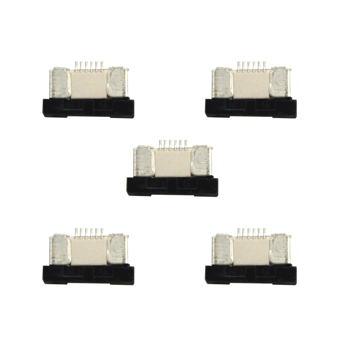 4P 6P 8P 10P 12P 14P 15P 16Pin 1mm Flat Cable FFC FPC Bottom Contact ...