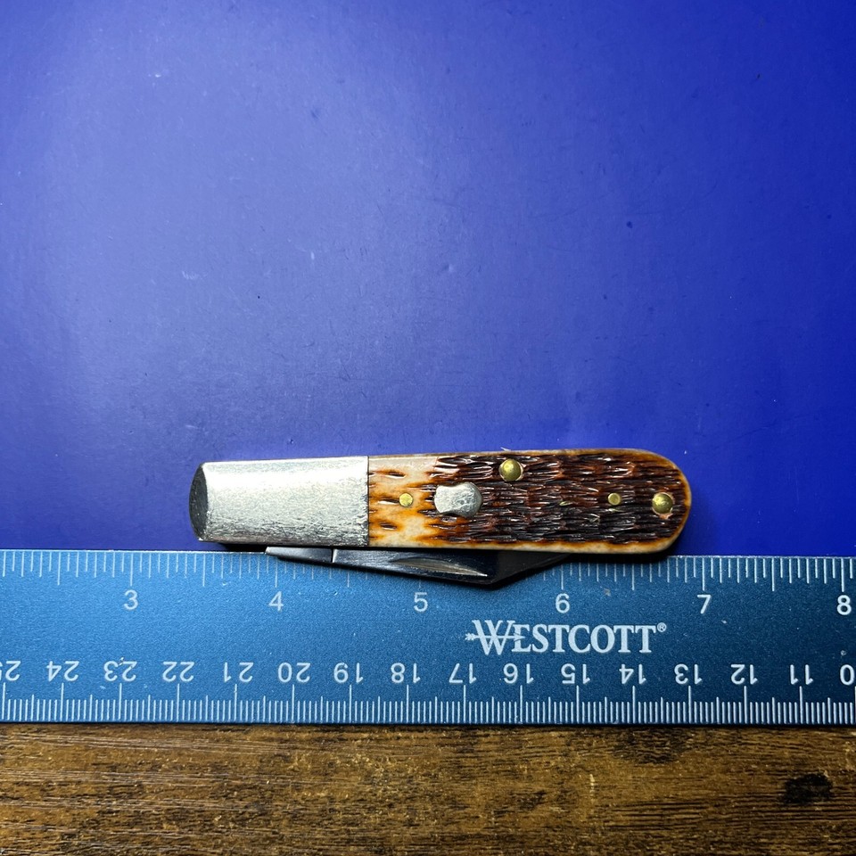Case Brothers XX 62009 1/2 Brown Bone Russell Jig Barlow Pocket Knife ...