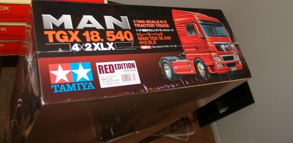 TAMIYA 1/14 TGX 18.540 4x2 XLX RED SPECIAL SEMI TRACTOR TRUCK KIT RC ...