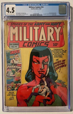 Military Comics 14 Quality Comics 1942 CGC 4.5 Very Good+ COW Pages ...