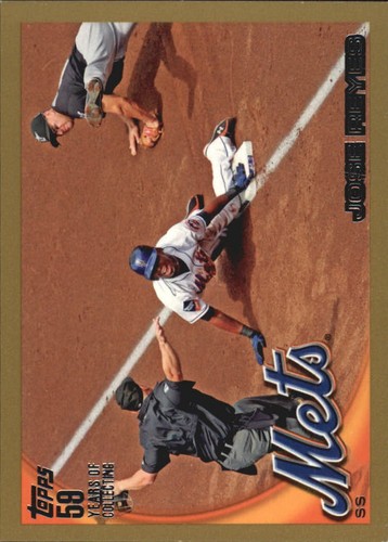 2010 (METS) Topps Gold Border #339 Jose Reyes /2010 | eBay