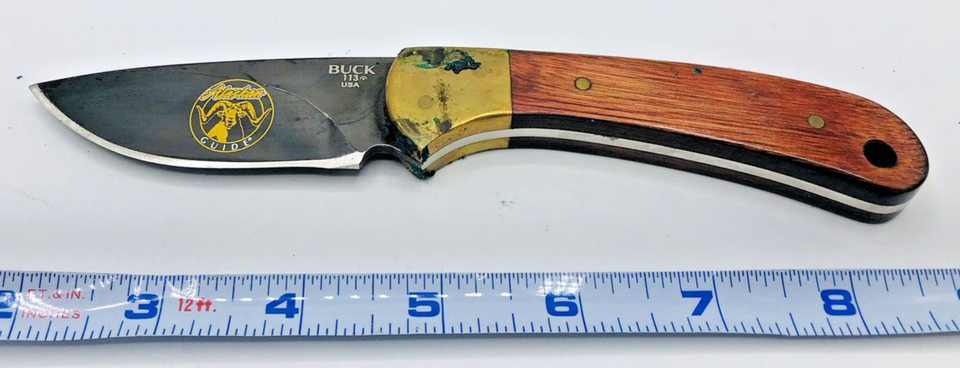 Buck Knife BOS S30v 113 Alaskan 3" Blade 7.5” Overall Rare Sheath ...