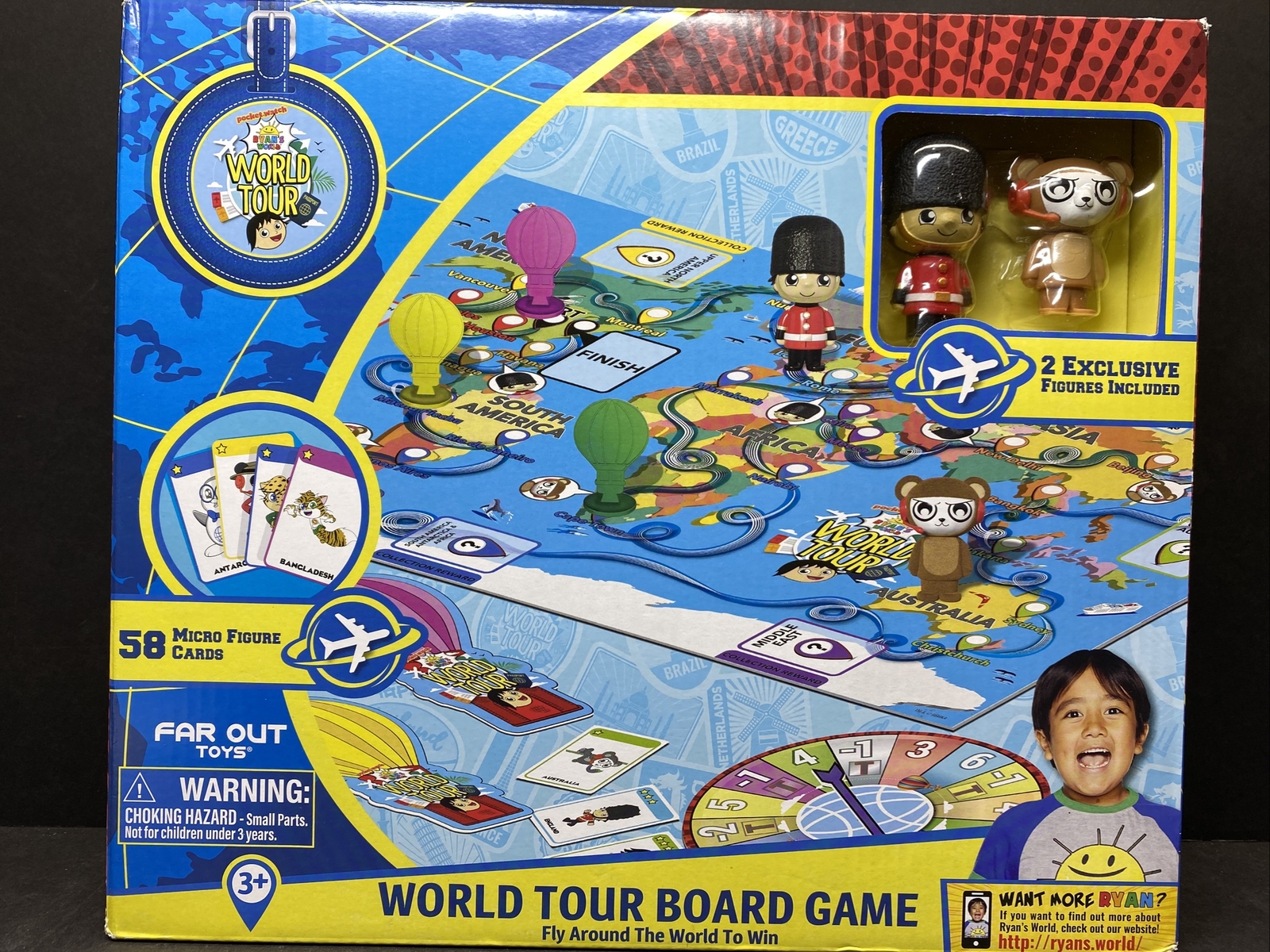 Pocket Watch Ryan's World World Tour Board Game Brand New with ...