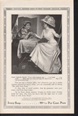 1911 IVORY SOAP FORTUNE TELLER GYPSY TAROT CARD DECOR LESTER RALPH AD ...