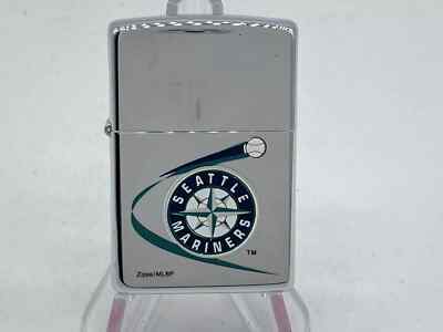 Rare 2001 MLB Seattle Mariners Polished Chrome Zippo Lighter | eBay