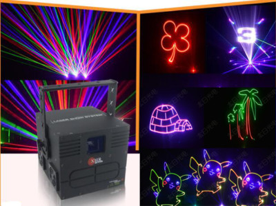 500mW RGB Full Color Stage Laser Light ILDA SD Card Disco DJ Xmas party ...