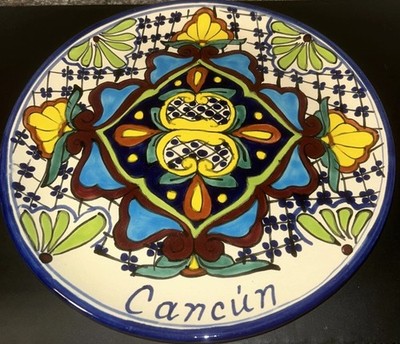 Cancun / Alba Mexico Souvenir Large Plate/ Platter 11 1/2 Diameter | eBay