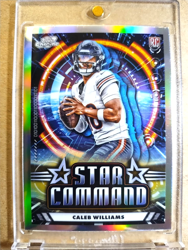 2024 Caleb Williams Topps Chrome Rookie Star Command Silver Refractor ...