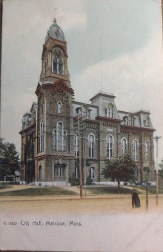 POSTCARD City Hall Main Street Melrose MA Massachusetts | eBay