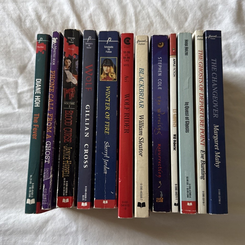 LOT OF 12 VINTAGE YA HORROR PAPERBACK BOOKS! 80S 90S Point Horror | eBay
