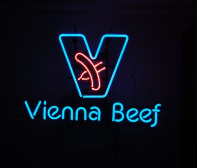 Vienna Beef Neon Light Sign 20"x16" Lamp Real Glass Artwork Show Shop ...