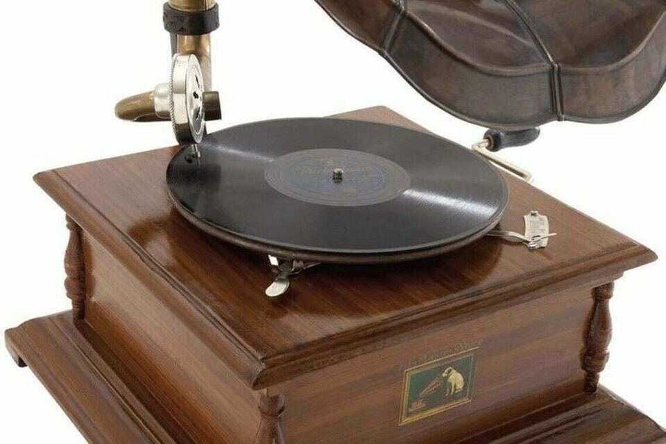 Working Gramophone-Phonograph Antique Look functional-Replica Model ...