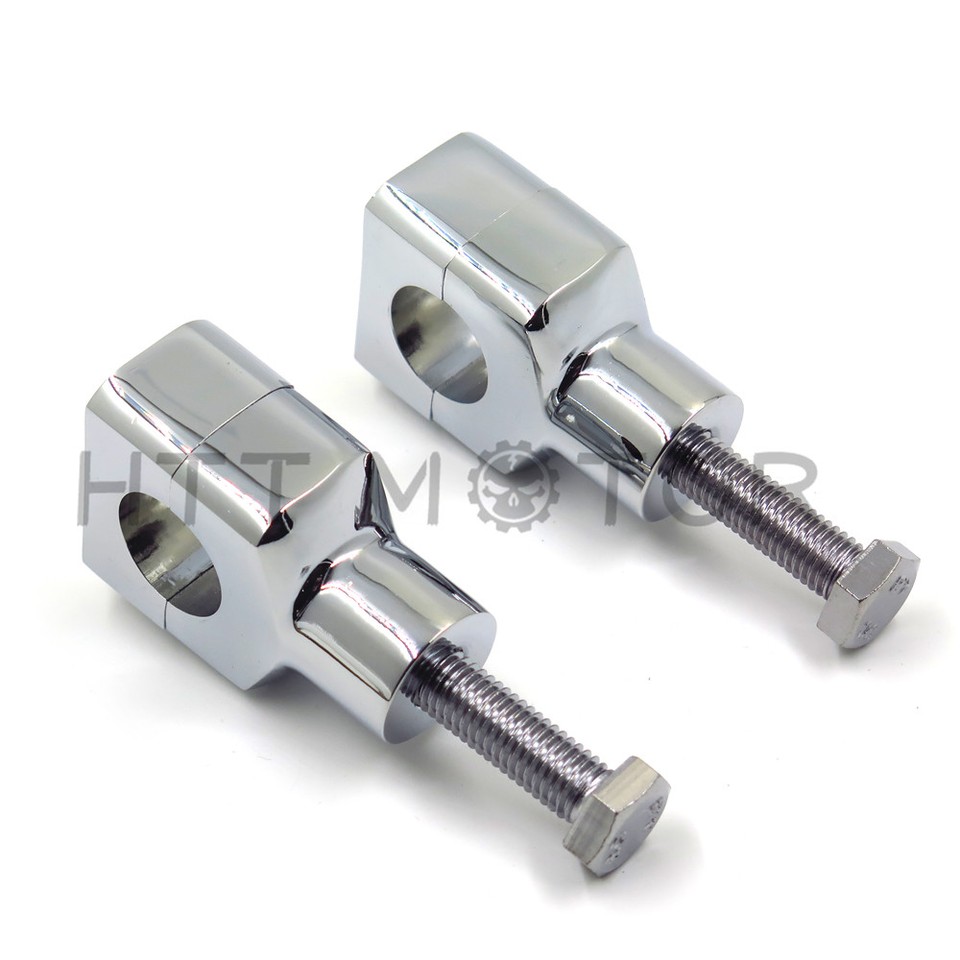 1" Chrome Motorcycle Handlebar Risers for Harley Davidson Sportster ...