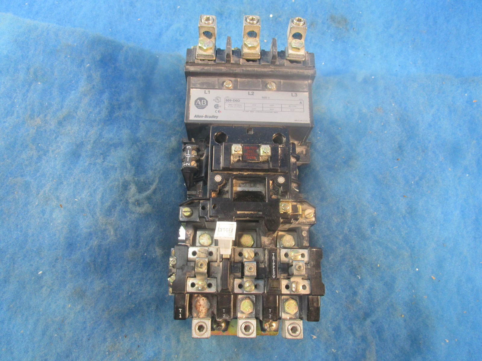 ALLEN-BRADLEY MOTOR STARTER 509-D0D 90A 600V 3P 1 Y WARRANTY | eBay