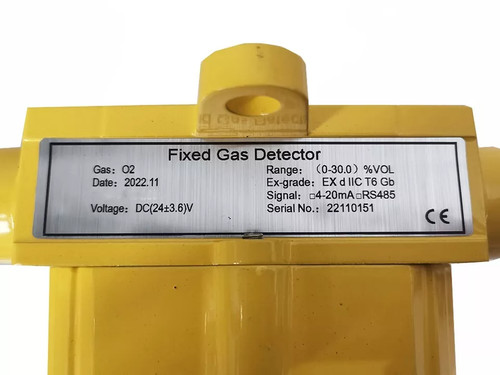 Fixed O2 Detector Wall-mounted Oxygen Gas Leak Detector Tester with 0 ...