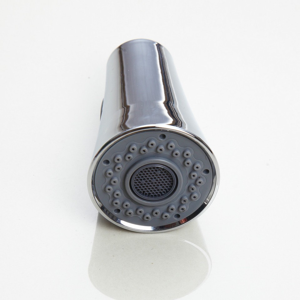 Chrome Kitchen Replacement Stainless Steel Faucet Spout Head Plastic ...