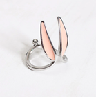 Little Queen pink bunny rabbit silver adjustable fashion ring | eBay