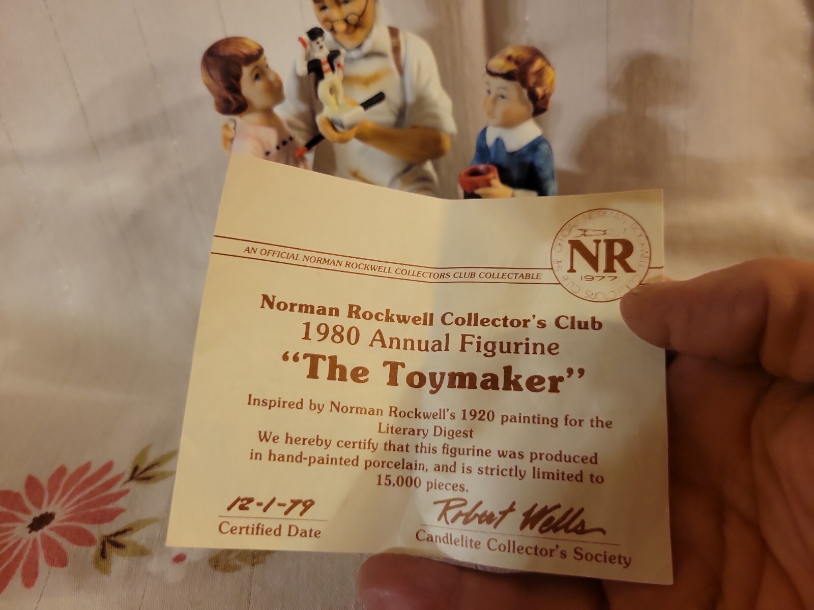 Norman Rockwell Collector’s Club 1980 Annual Figurine “The Toymaker ...