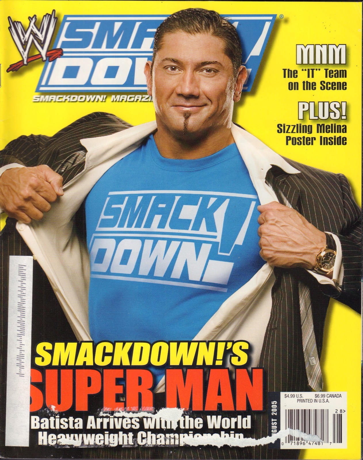 WWE Smackdown August 2005 Batista Gd 032916DBE | eBay