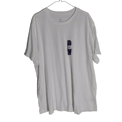 George size 2XL (50-52) white crew neck short sleeve moisture wicking ...