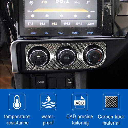 Carbon Fiber AC Switch Knob Frame Cover Trim For Toyota Corolla 2014 ...