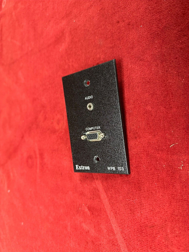 Extron WPB 103 one-gang wall plate (black), model 60-774-11 | eBay