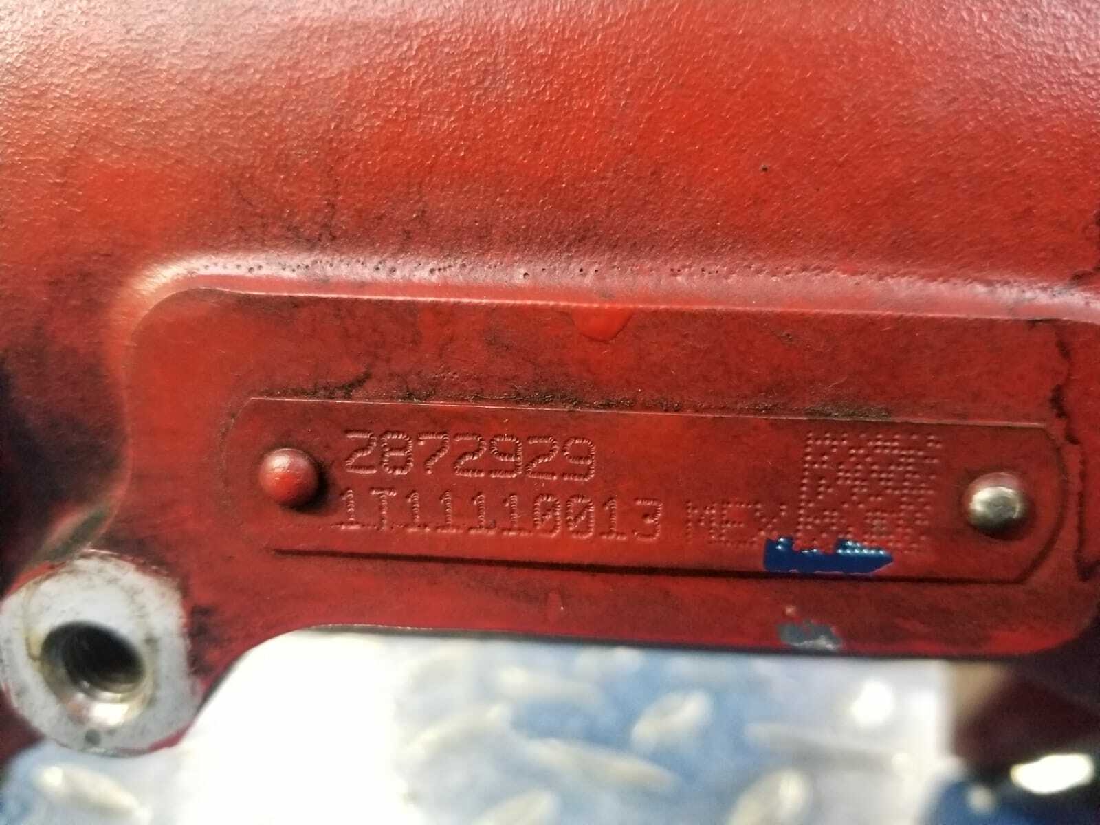 2011 CUMMINS ISX 425 DIESEL ENGINE FUEL PUM NO.2872929 | eBay