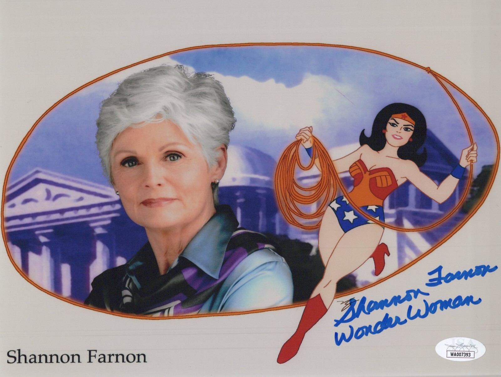 SHANNON FARNON SIGNED 8x10 SUPER FRIENDS Photo WONDER WOMAN Autograph ...