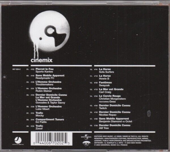 Various – Cinemix (2003) CD "Made in EU" "New" 44006702025 | eBay