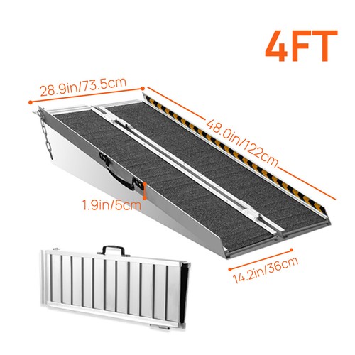 Aluminium Loading Ramp Anti Slip Folding Threshold Portable Access ...