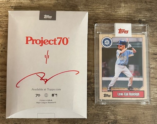 Topps Project 70 Cal Raleigh Custom Art Parody Low-Cal Signed 1/1 | eBay