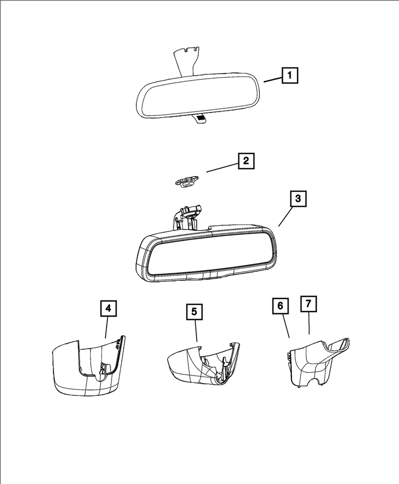 Genuine Mopar Mirror Cover 68306587AB | eBay