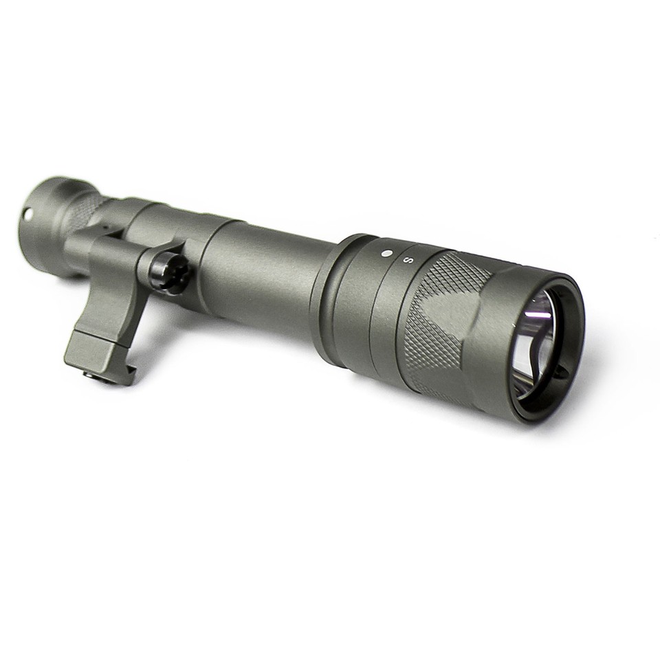 M640V-DF Tactical Flashlight 1200lm LED Rifle w/Picatinny Mlok Rail ...