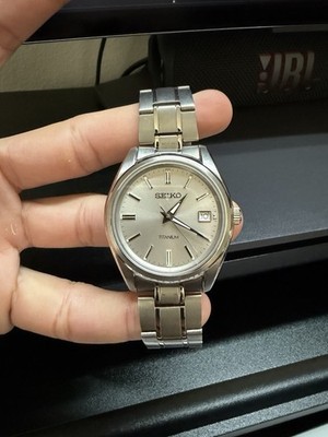 Seiko SUR369 Essentials Titanium Silver Dial 40 mm Date Quartz Men's ...