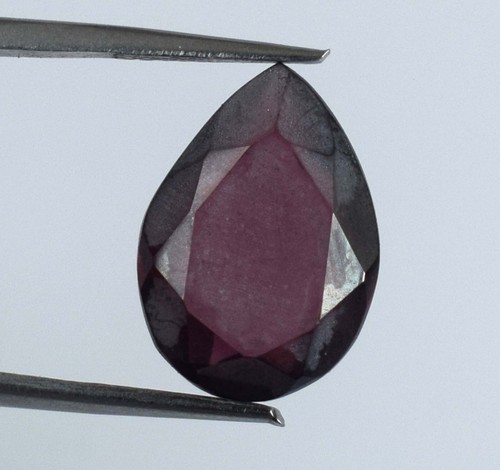 Naturale 7.95 KT Pera Rosa Rodolite Granato Gemma Certificato B47634 ...