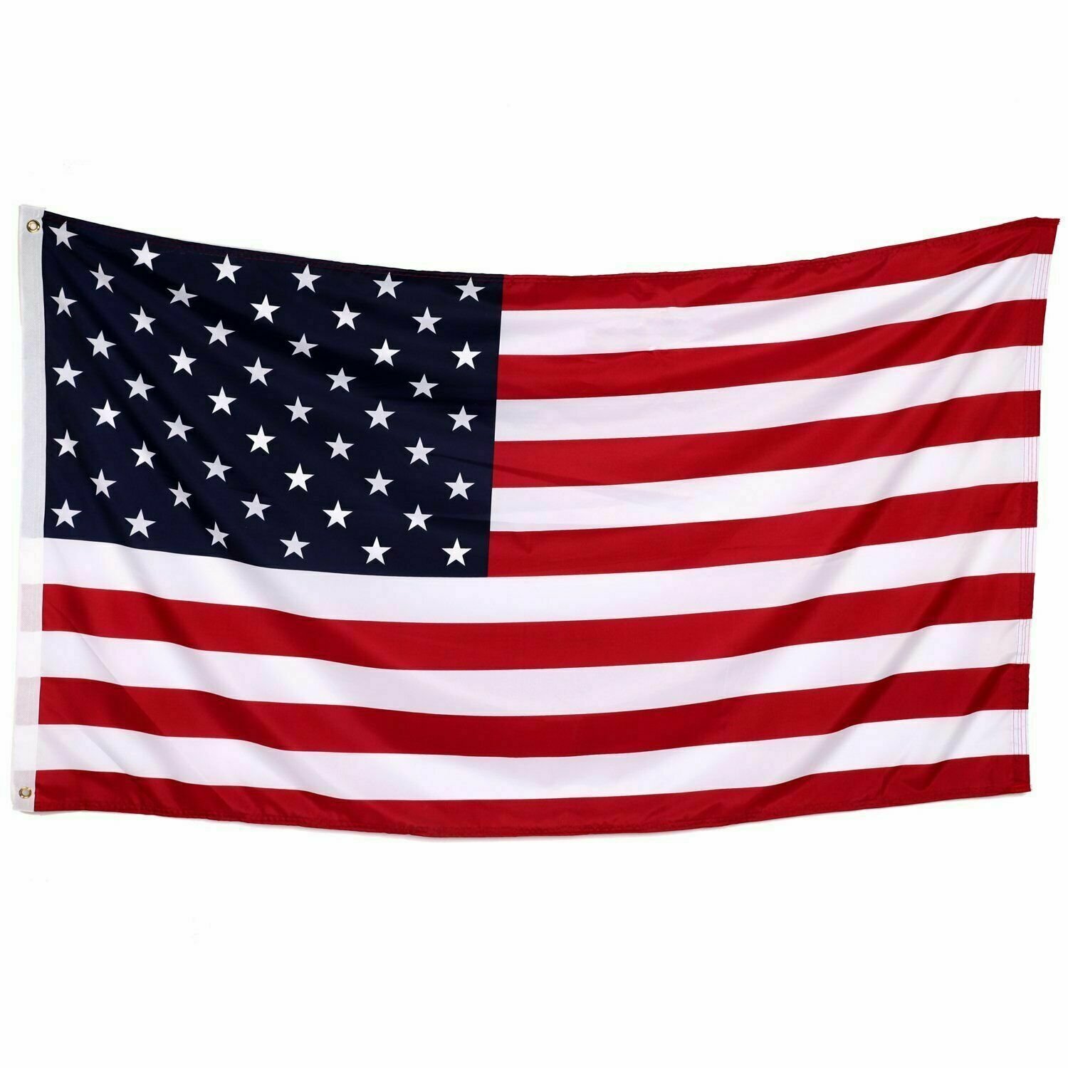3x5 Ft American Flag w/ Grommets ~2 Pack~ USA United States of America ...
