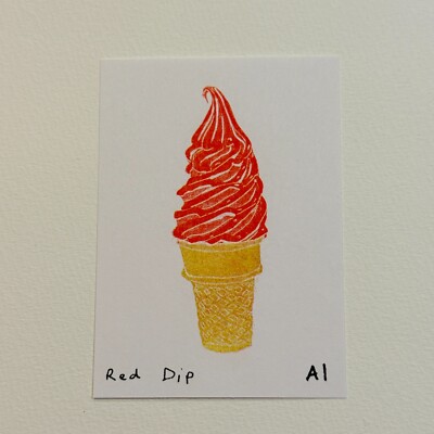 Anastasia Inciardi "RED DIP" Vending Machine Mini Art Print | eBay