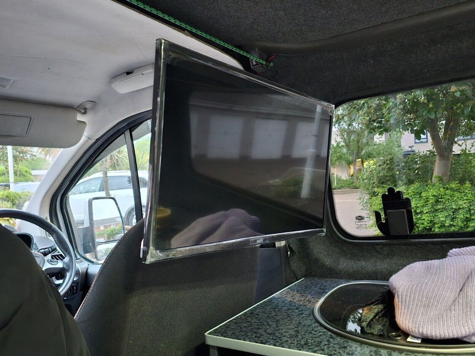 Universal Adjustable Car Camper Van Motorhome Caravan TV Headrest Mount ...